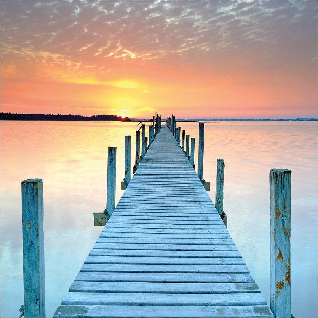 Sunset Pier Standard Canvas Art | Urban Interiors