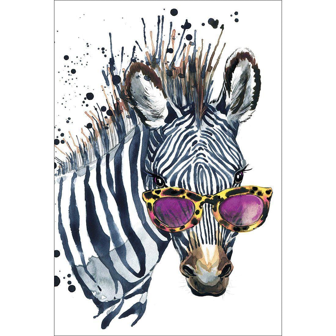 Cool Zebra Standard Canvas Art | Urban Interiors