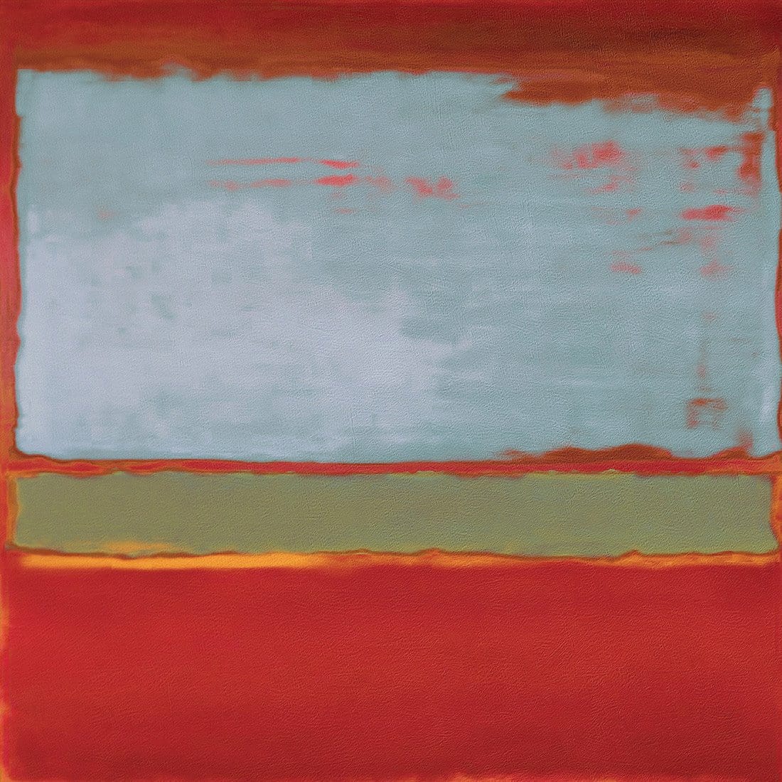 Colour Fields V, Violet Green & Red, Square Premium Art | Urban Interiors